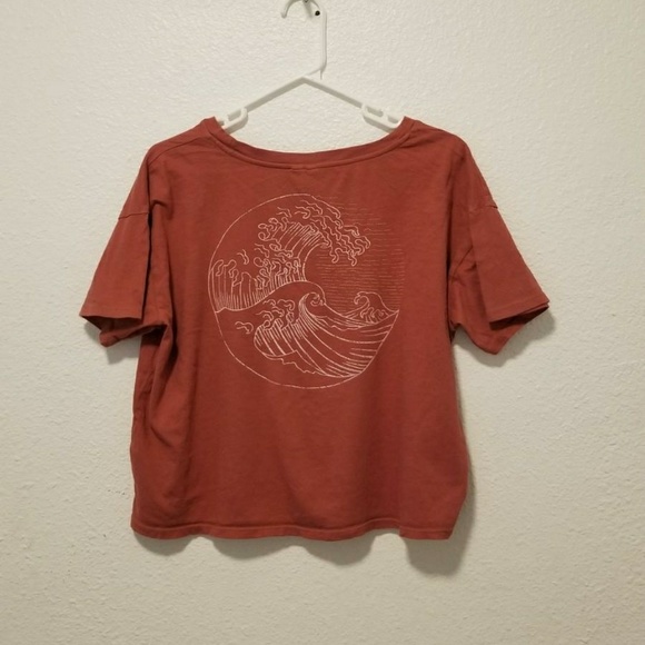 Tilly's | Tops | Tillys Tidal Wave Graphic Tee Red | Poshmark